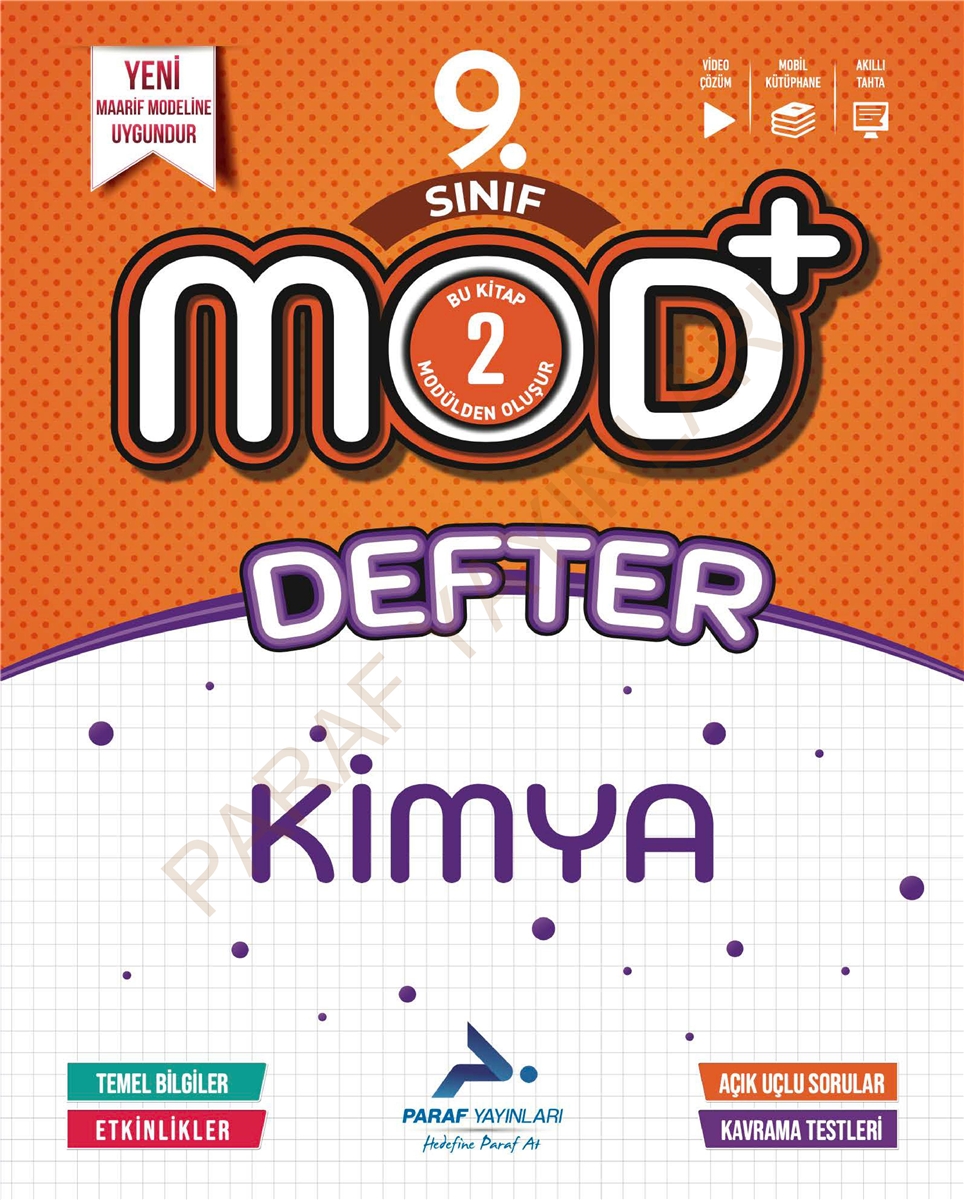 PARAF YAYINLARI - 9. SINIF - 9. Sınıf MOD Kimya Konu Anlatım