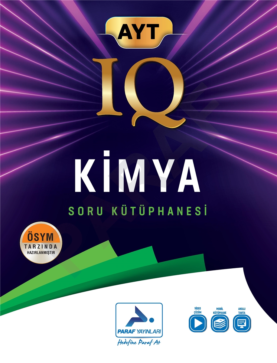 PARAF YAYINLARI - AYT - AYT IQ Kimya Soru Kütüphanesi