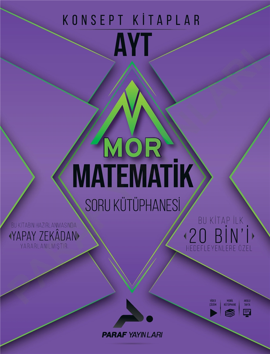 PARAF YAYINLARI - AYT - PARAF AYT Mor Matematik Soru Kütüphanesi