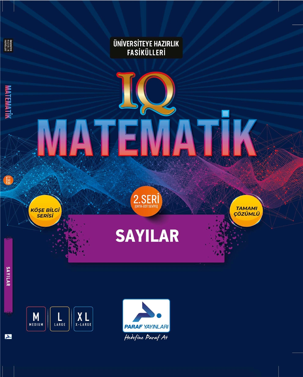 PARAF YAYINLARI - TYT - AYT - YKS IQ Matematik Sayılar 2. Seri Soru Kütüphanesi
