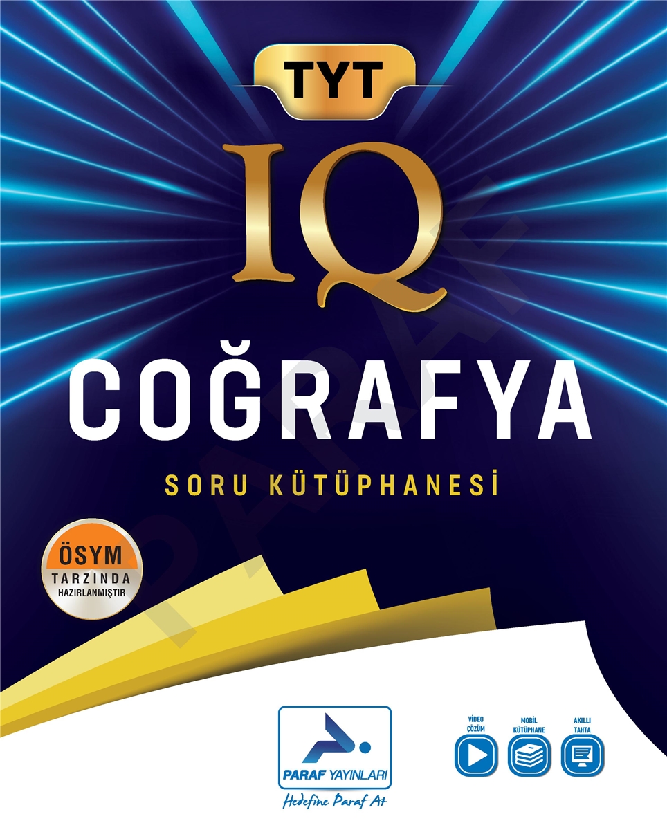 PARAF YAYINLARI - TYT - TYT IQ Coğrafya Soru Kütüphanesi