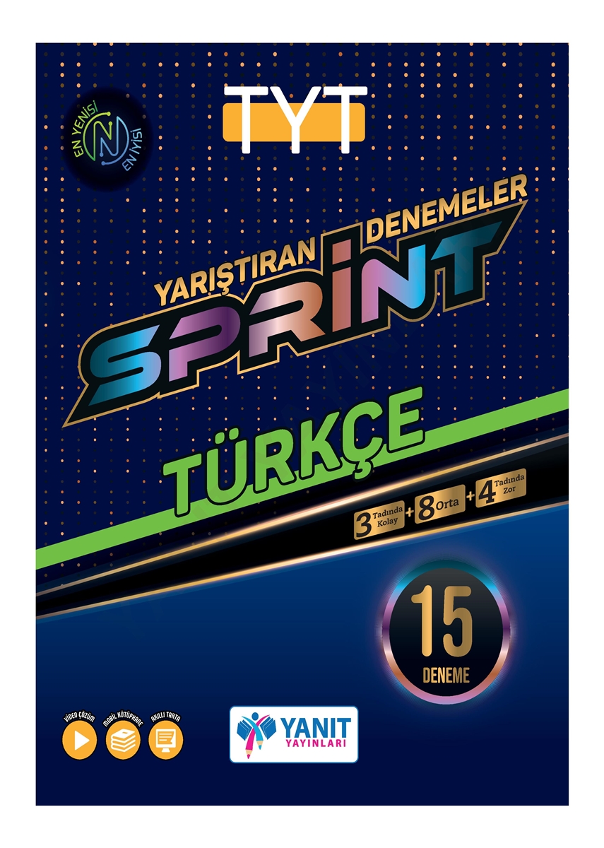 YANIT YAYINLARI - TYT - TYT Türkçe 15 Sprint Deneme YANIT YAYINLARI - TYT - TYT Türkçe 15 Sprint Deneme